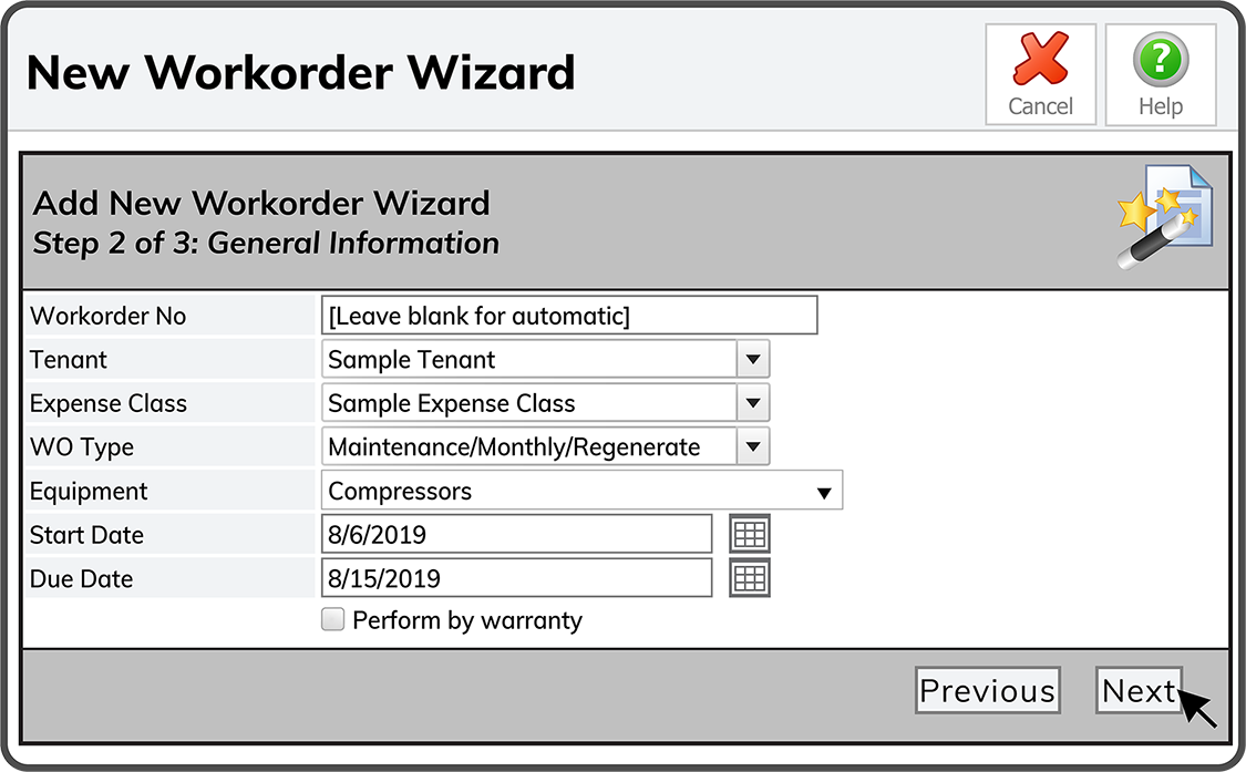 Add Single Workorder